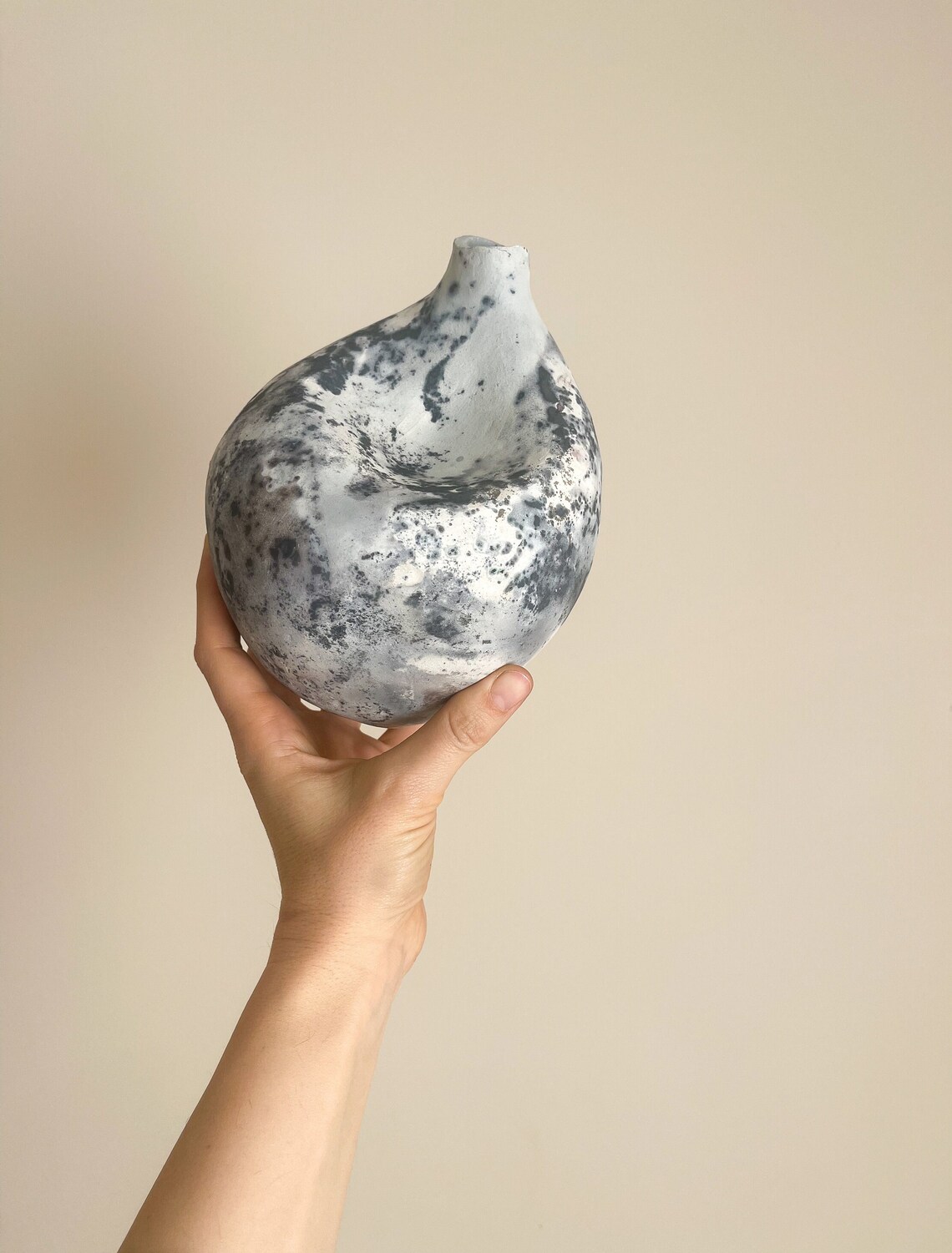Modern Ceramic Vase. Fire Pit Saggar Ikebana Vases - Etsy