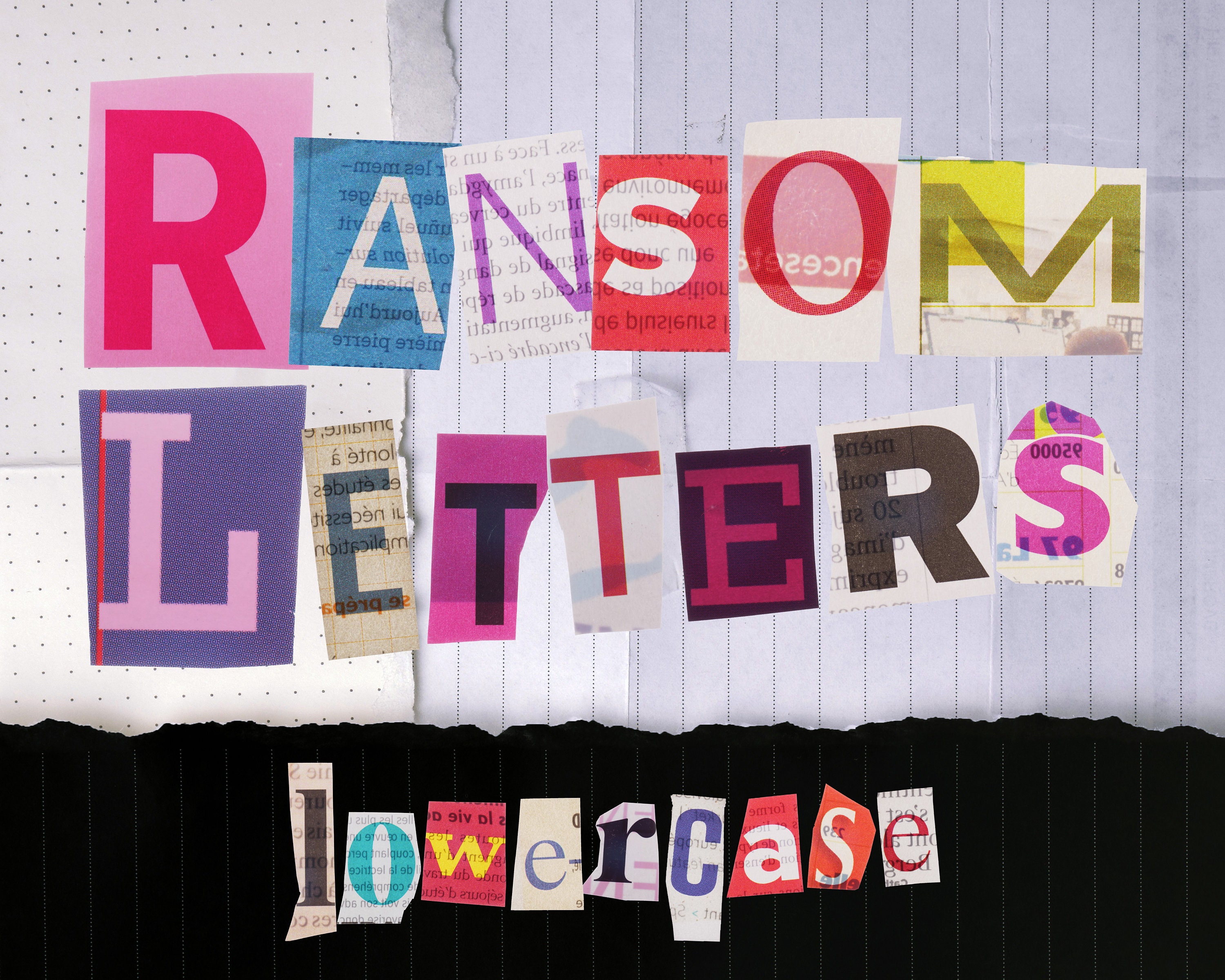Lowercase Ransom Letters Alphabet Magazine Cutouts Collage - Etsy