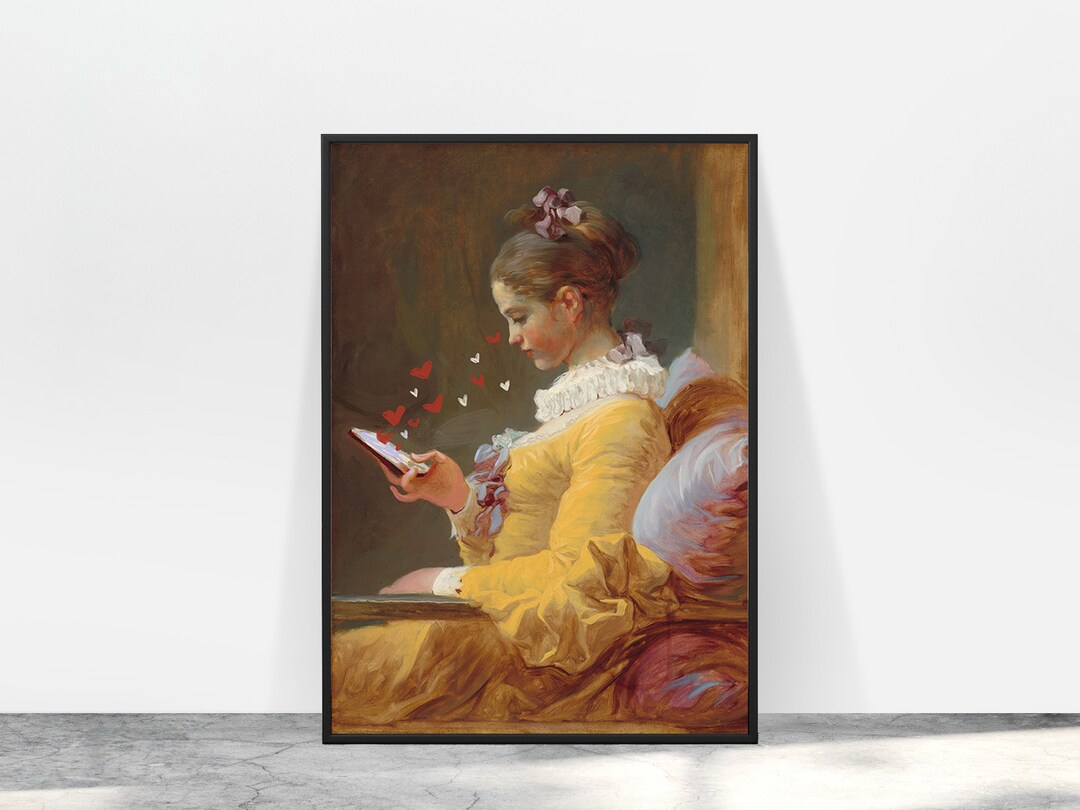 Woman Text Message Realist Printable Art Digital Download - Etsy