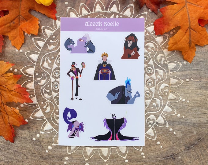 Disney Villains Stickers | Disney Villains With Sayings Stickers | Scar ...