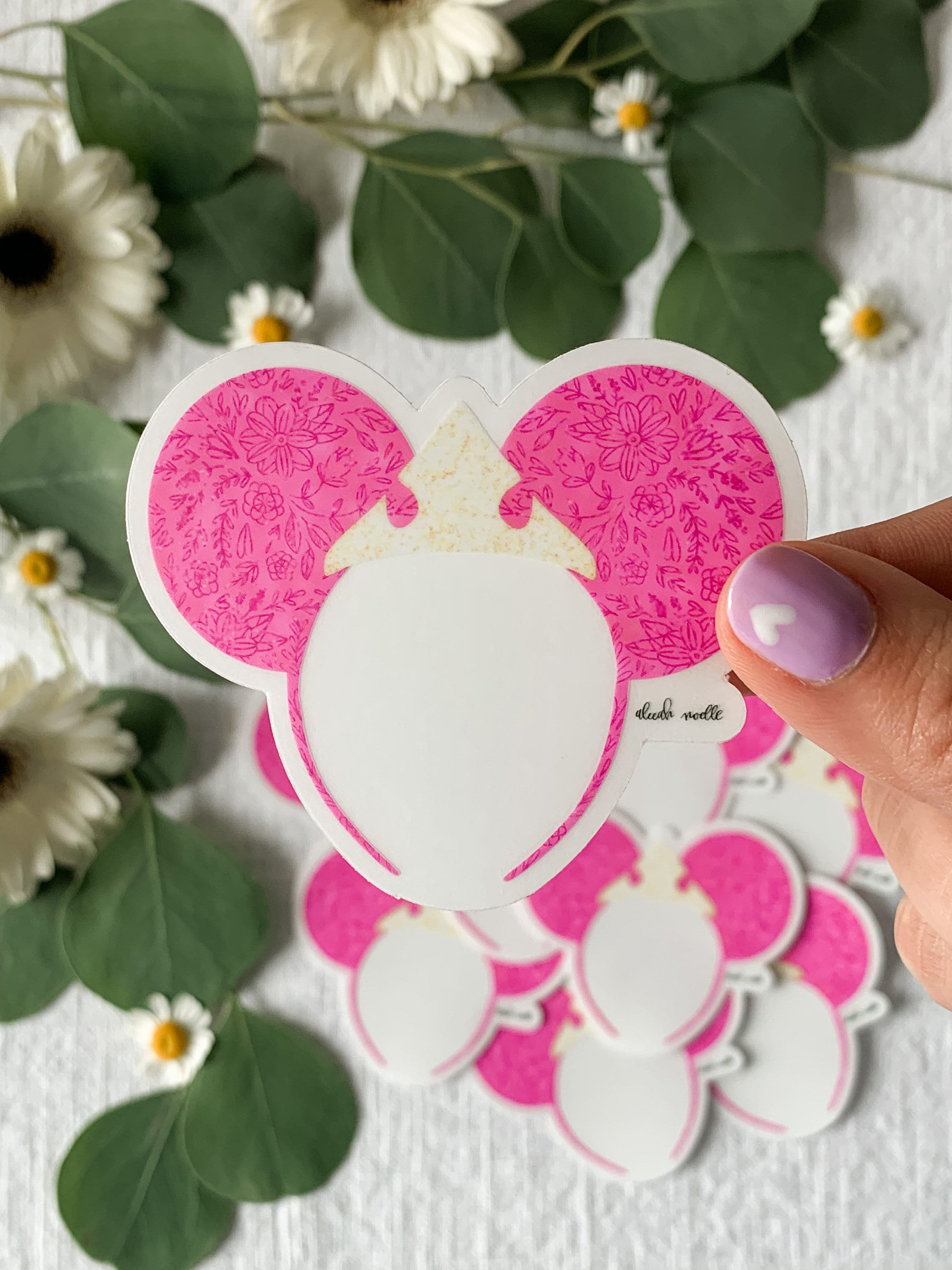 Sleeping Beauty Mickey Ears Disney Princess Sticker/matte Water ...