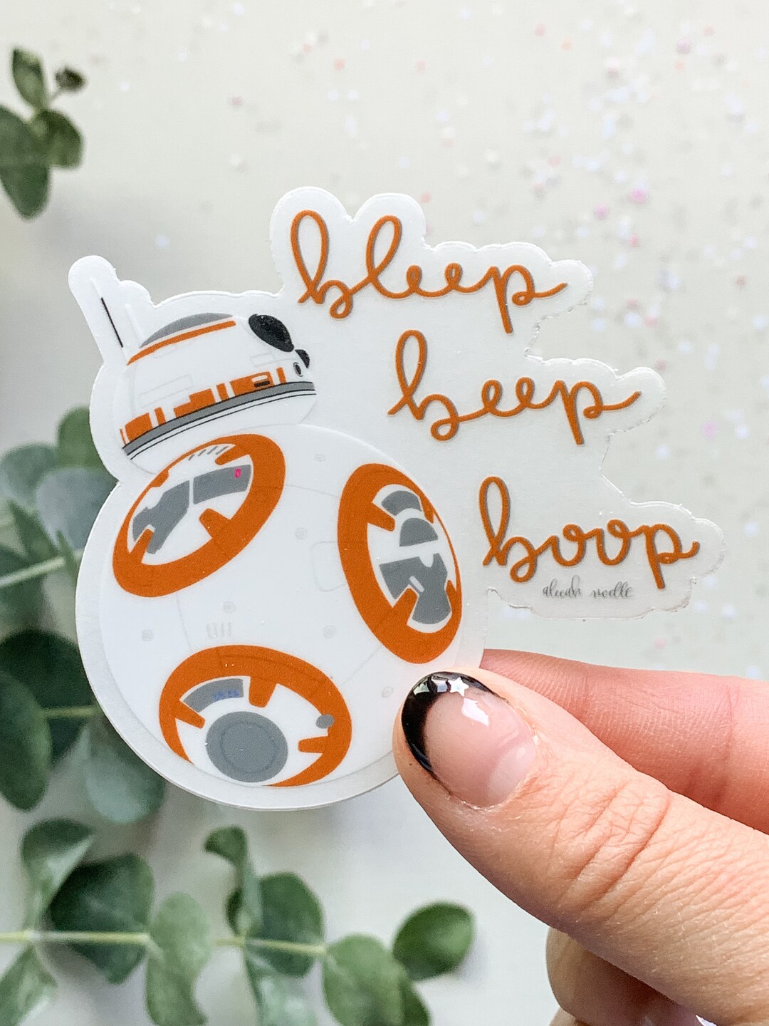 Clear BB-8 Star Wars Sticker/matte Water Resistant Decal - Etsy