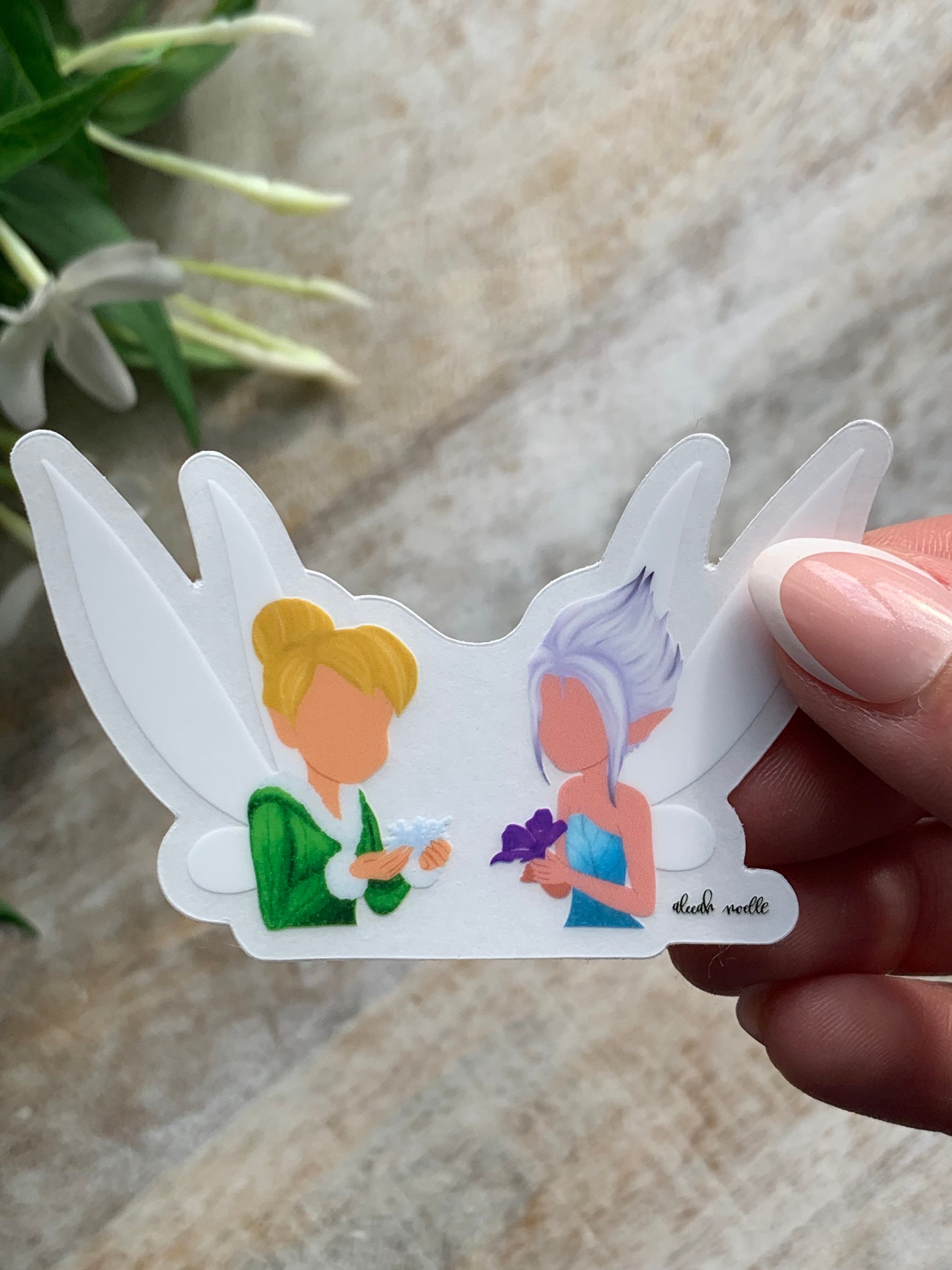 Tinkerbell and Periwinkle Disney Fairies Sticker/matte Water Resistant ...