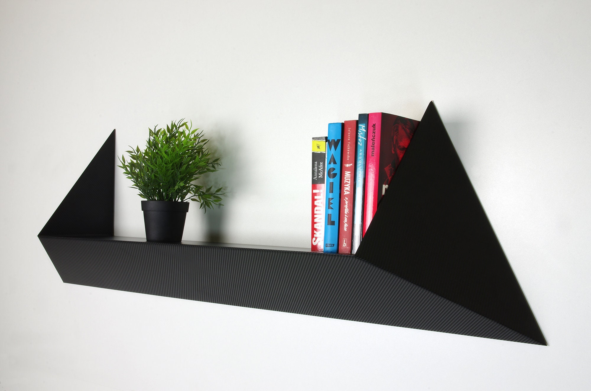 Modern Stylish Shelf STEALTH Unique Design Carbon Fiber Pattern Loft ...