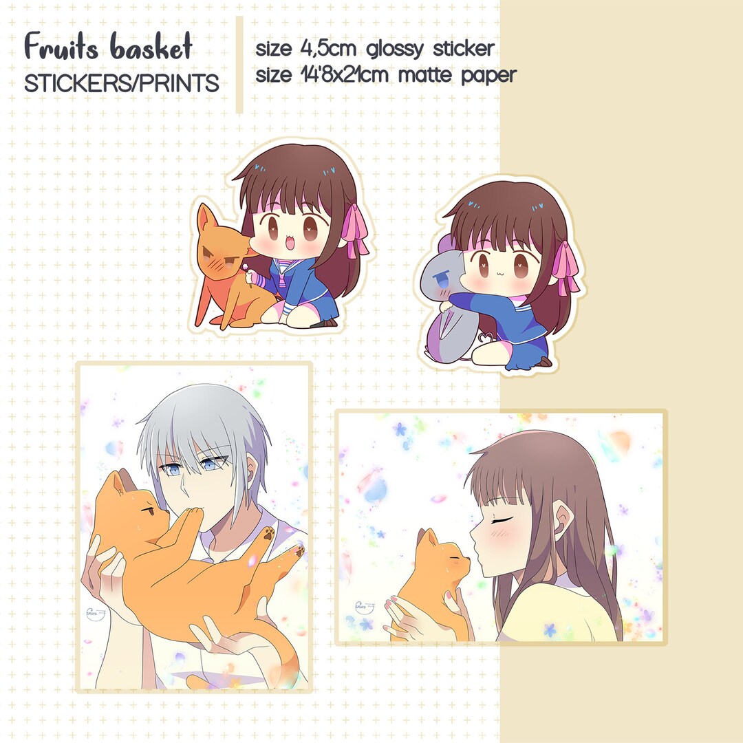 Fruits Basket Stickers and Prints - Etsy