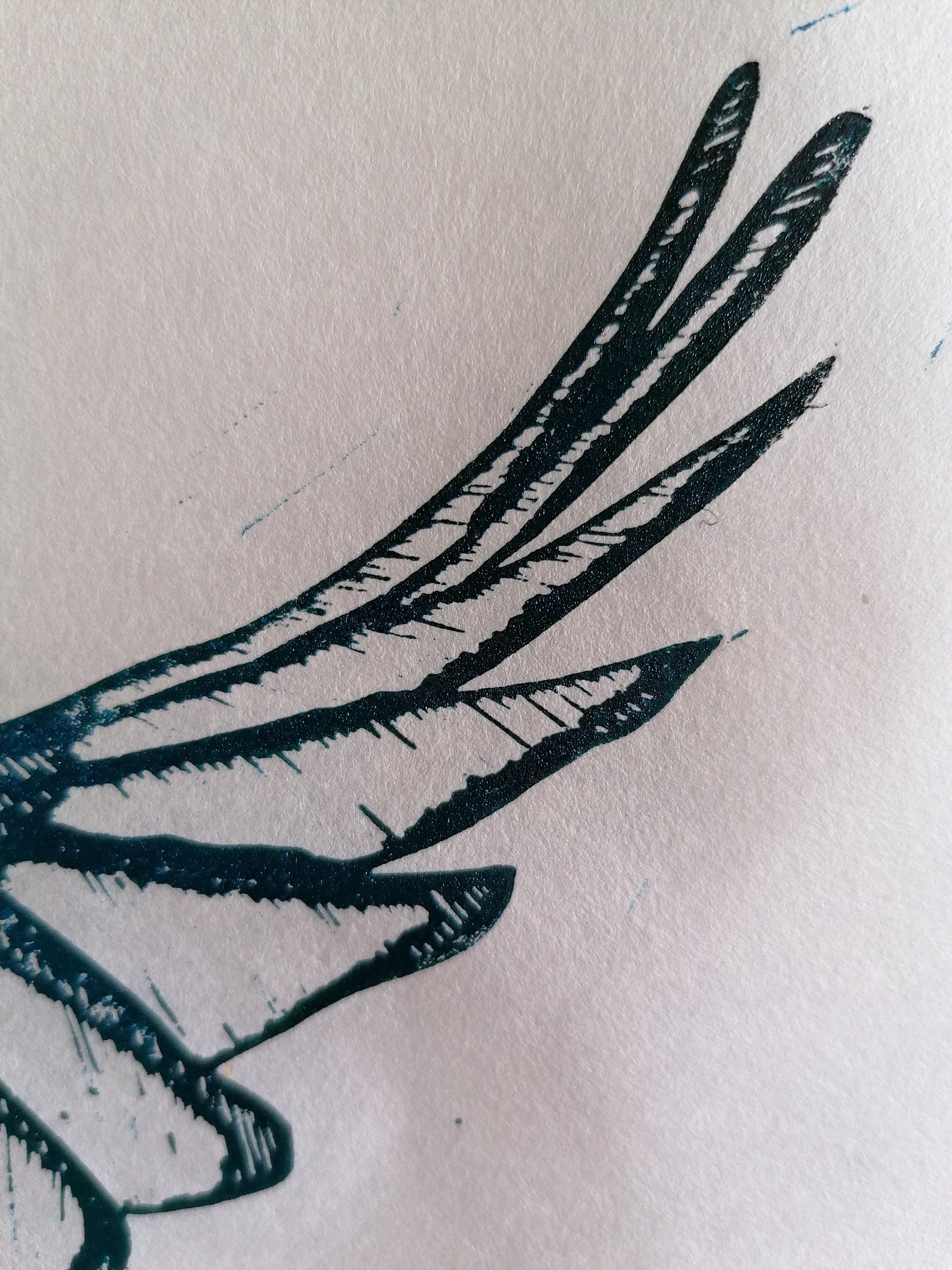 Two for Joy Magpies Lino Print - Etsy