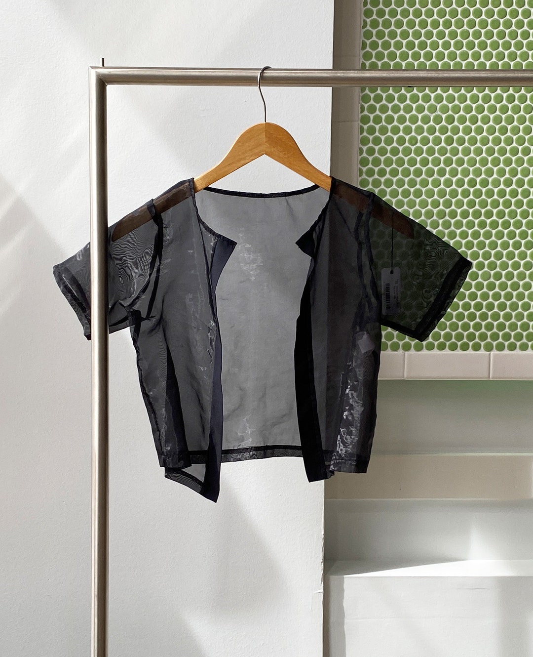 Weissman Black Sheer Blouse - Etsy