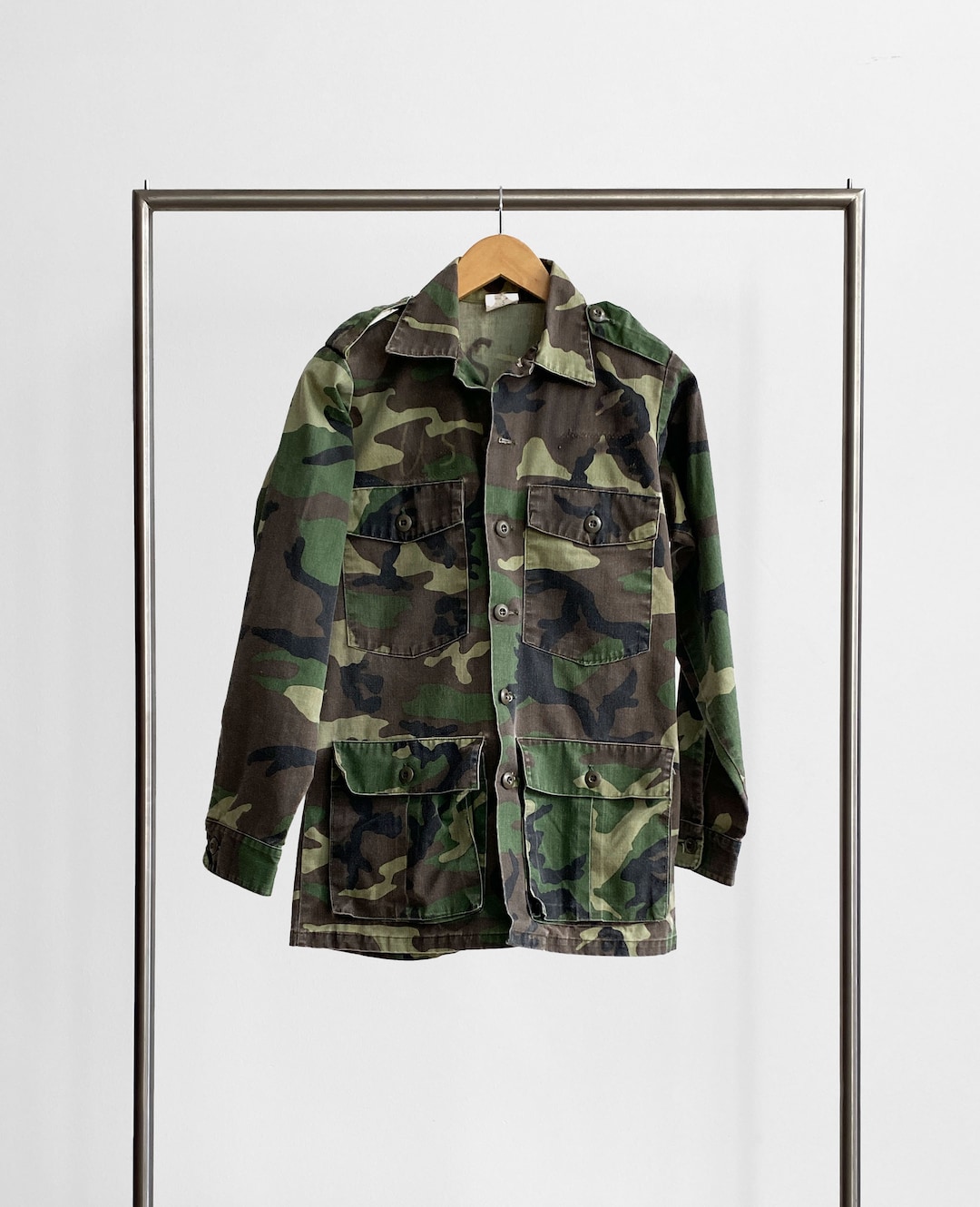 Green Camouflage Jacket - Etsy