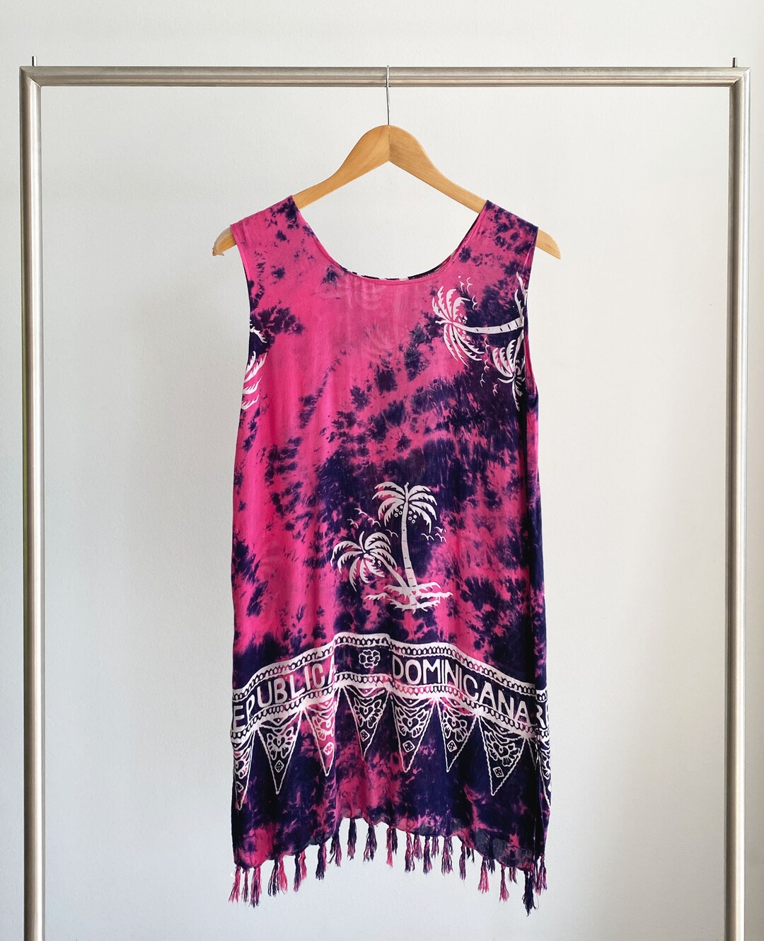 Republica Dominicana Tie Dye Cover up Dress - Etsy