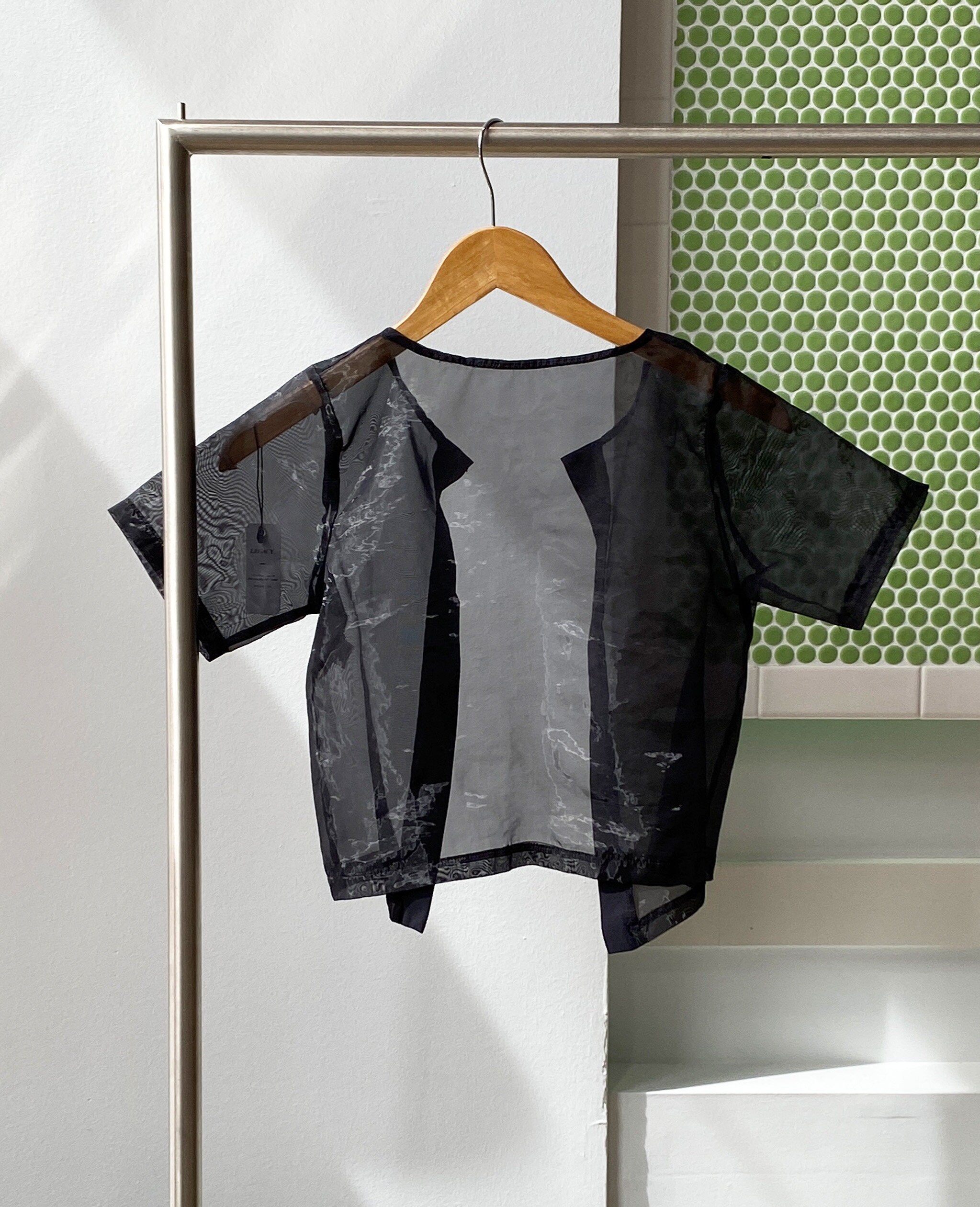 Weissman Black Sheer Blouse - Etsy