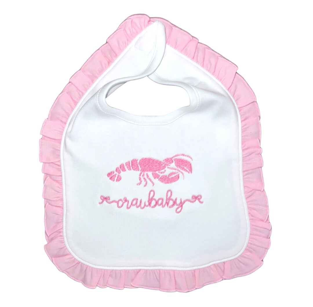 Crawbaby Bib, Crawfish Bib, Girls Bib, Girl Crawfish, First Crawfish ...