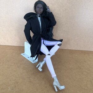 12in Doll Hoodie Coat With Belt at the Waist, Original 3/4 Length Parka ...