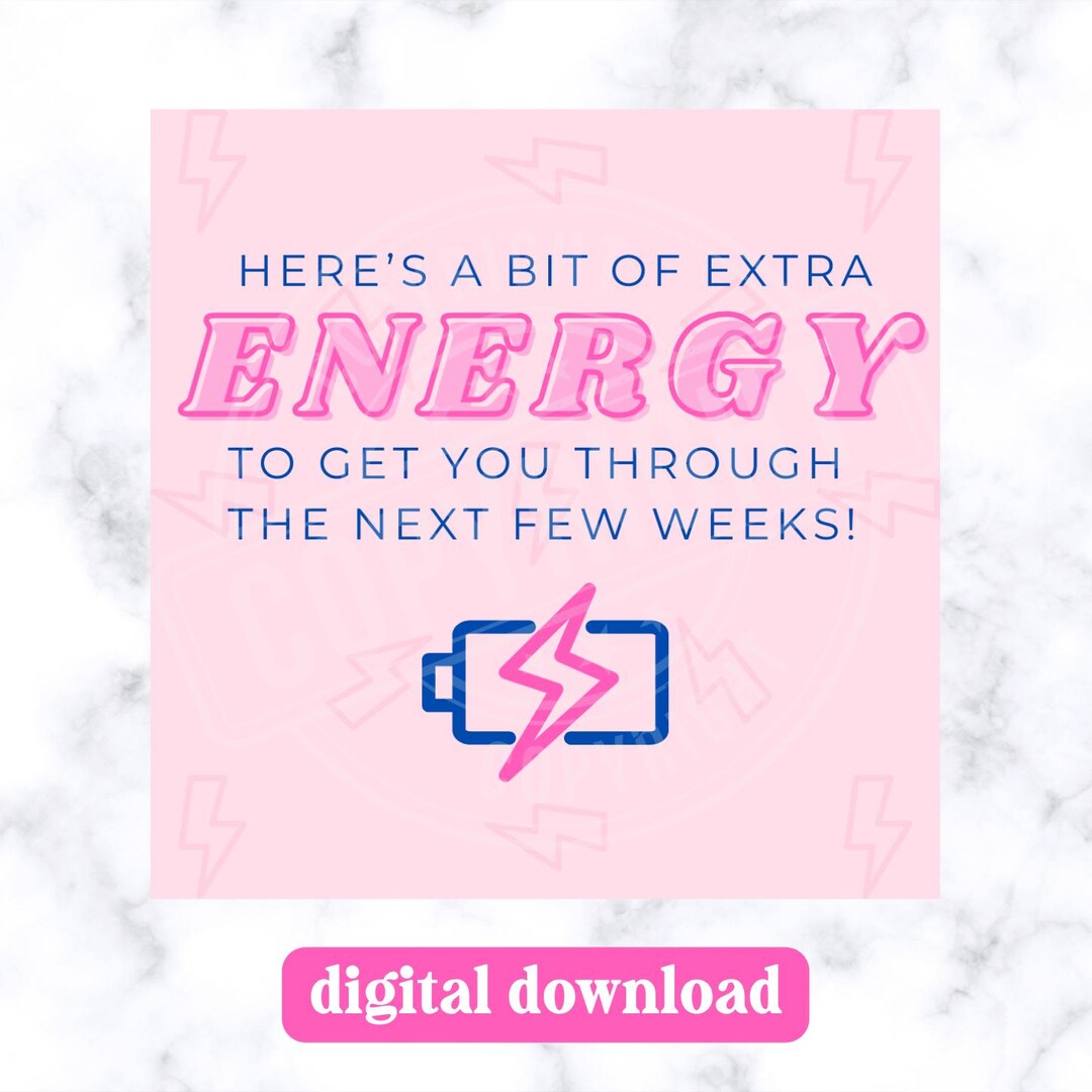 Back to School Gift Tag, Printable Energy Drink Tag, Celcius Teacher ...