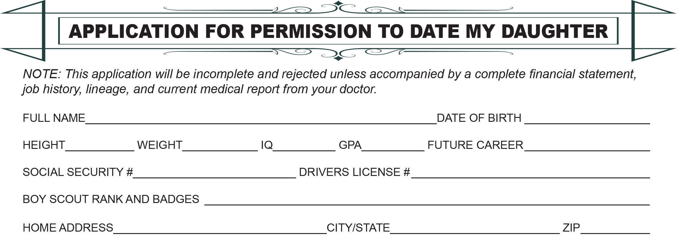 Rules for Dating My Daughter Certificate - Etsy