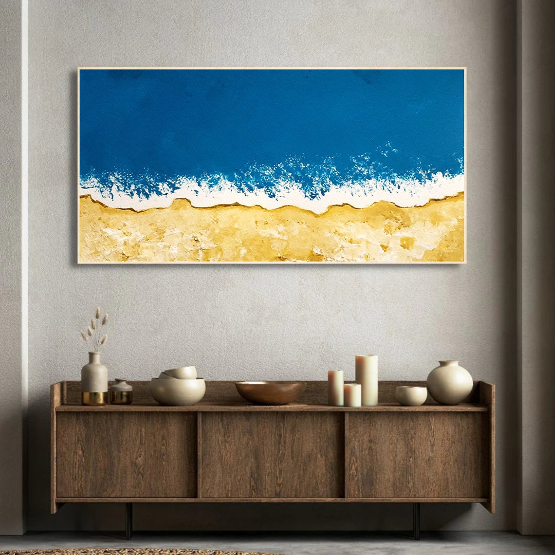 Extra Large Ocean Waves Painting Original Painting Custom - Etsy