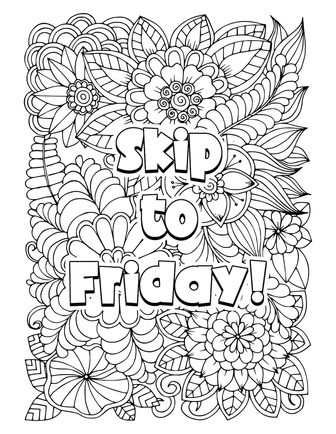 20 Funny Adult Coloring Book Printable Pages - Etsy
