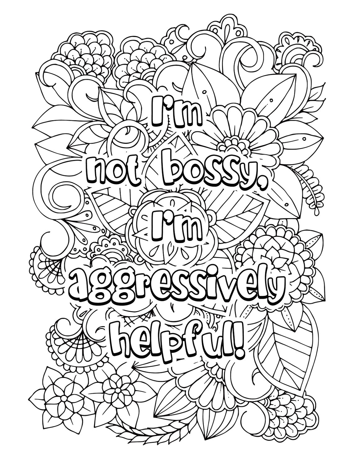 20 Funny Adult Coloring Book Printable Pages - Etsy