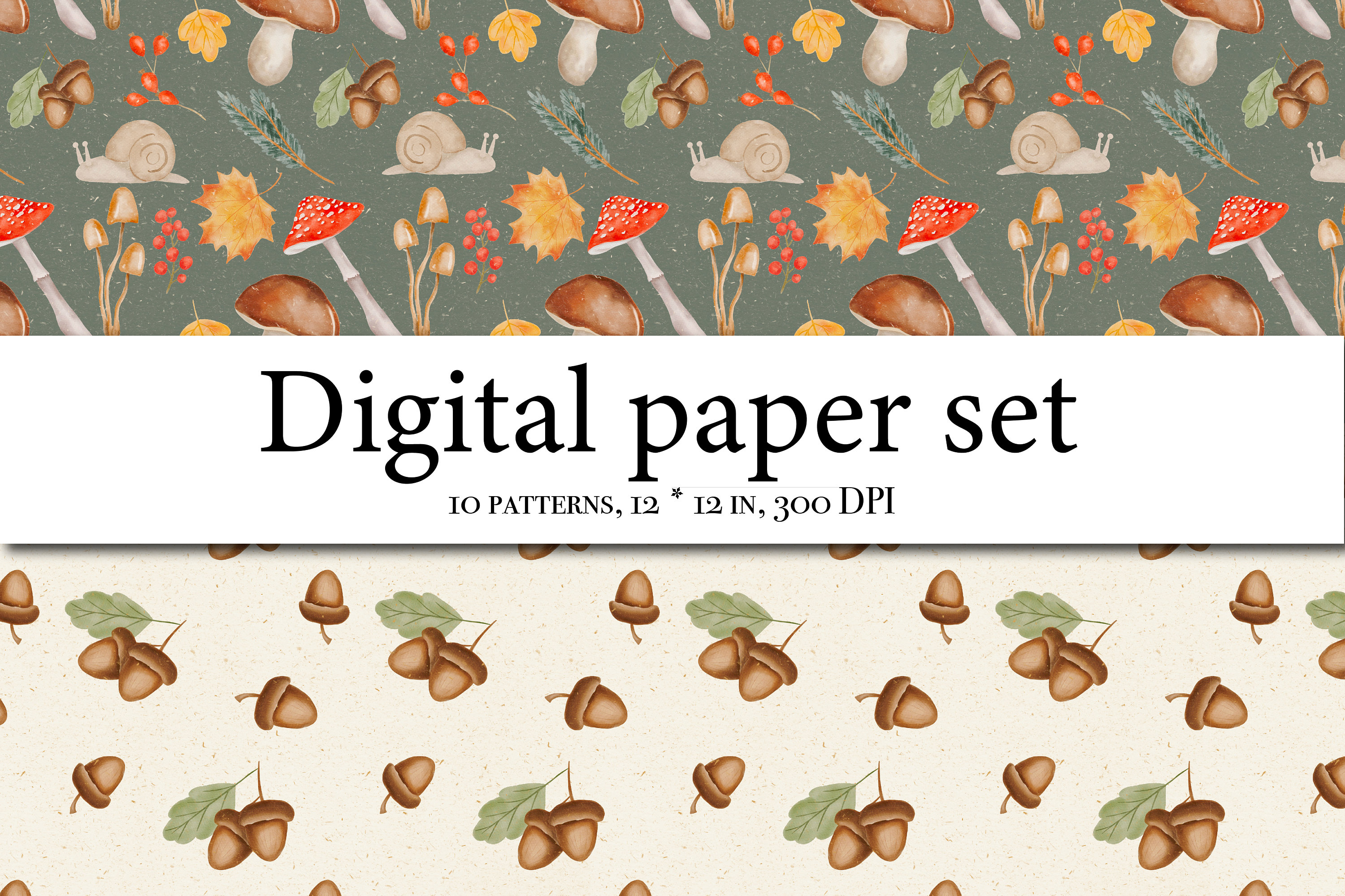 Cozy Fall Vibes: Instant Download Fall Digital Paper Pack - Seamless ...