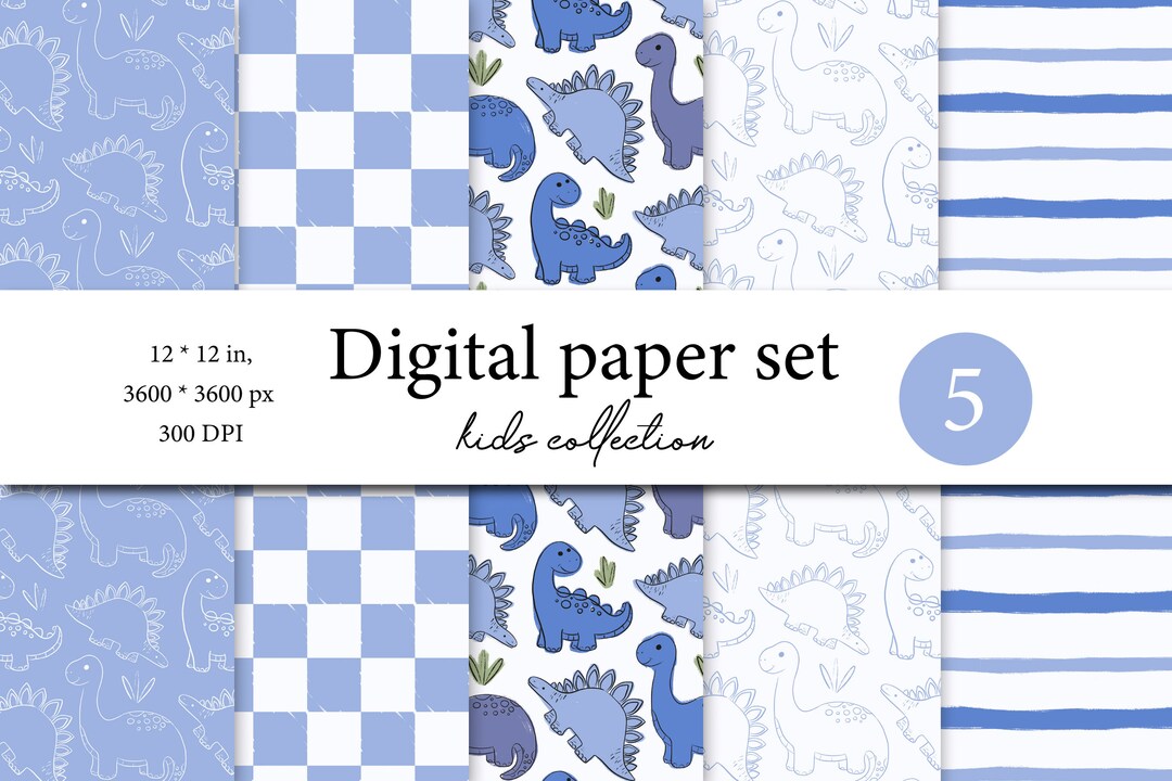 Dinosaur Digital Paper, Jurassic Scrapbook Papers, Dinosaurs Wallpaper ...