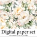 Watercolor Digital Paper Pack, Peonies Scrapbook, Peonies Seamless ...
