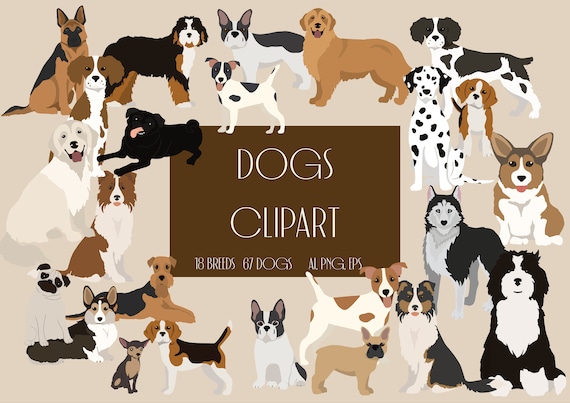 Dog Clipart-dog Clip Art-puppy Clipart-puppies-puppy Dog | Etsy