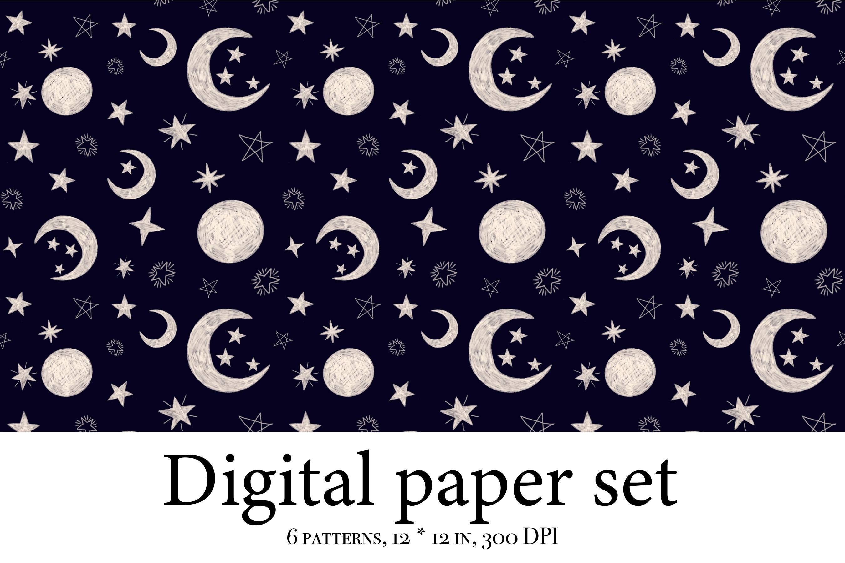 Space Digital Papers Scrapbook Papers celestial Galaxy Zodiac Star ...