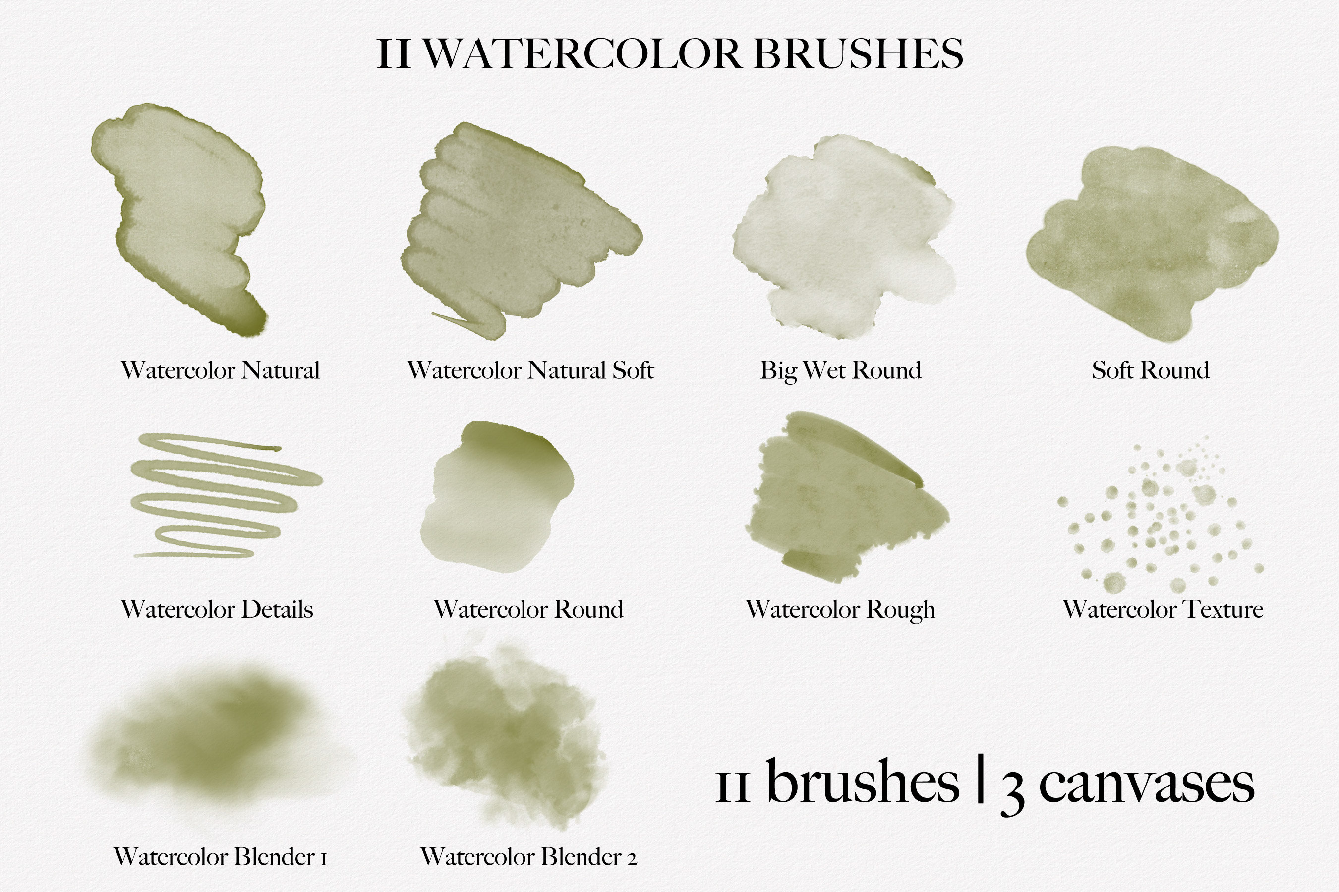 Realistic Watercolor Procreate Brushes Painting Kit for Procreate iPad ...