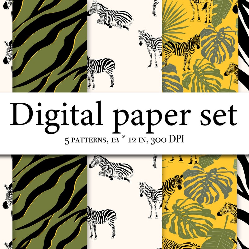 Zebra Clip Art - Etsy