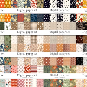 Digital Paper Bundle - Seamless Patterns - Printable Scrapbook ...