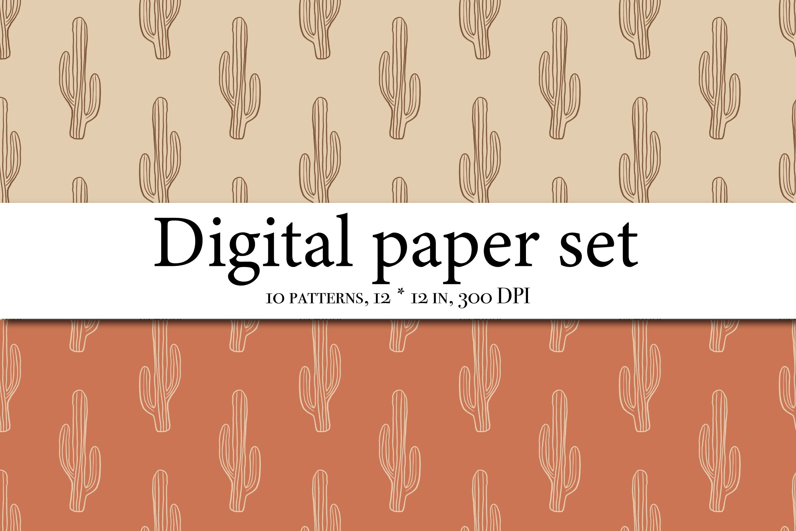10 Boho Seamless Digital Papers, Boho Scrapbook Paper, Boho Backgrounds ...