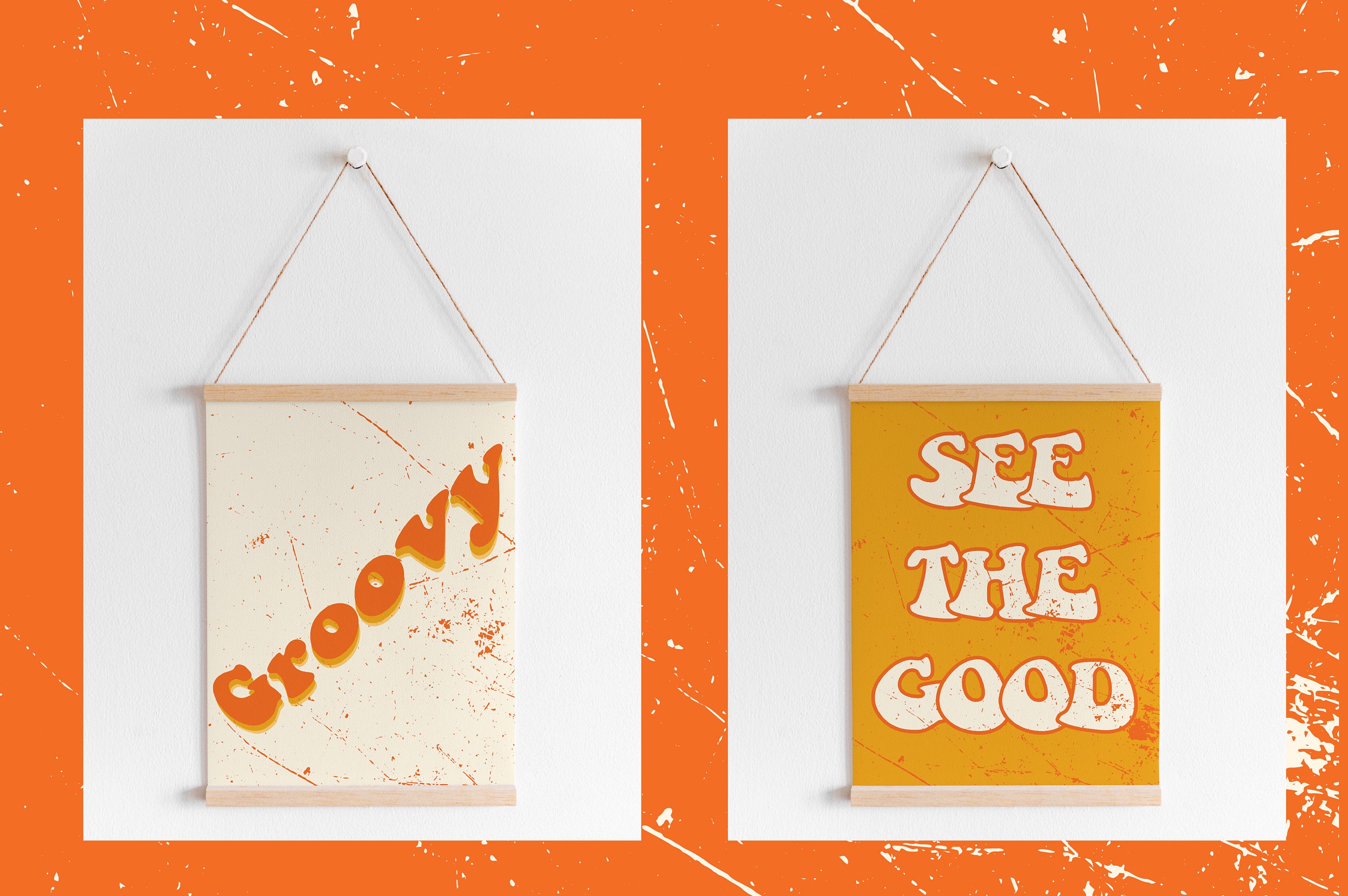 Vintage Vibe: Retro Classroom Poster Set of 10, Printable Digital ...