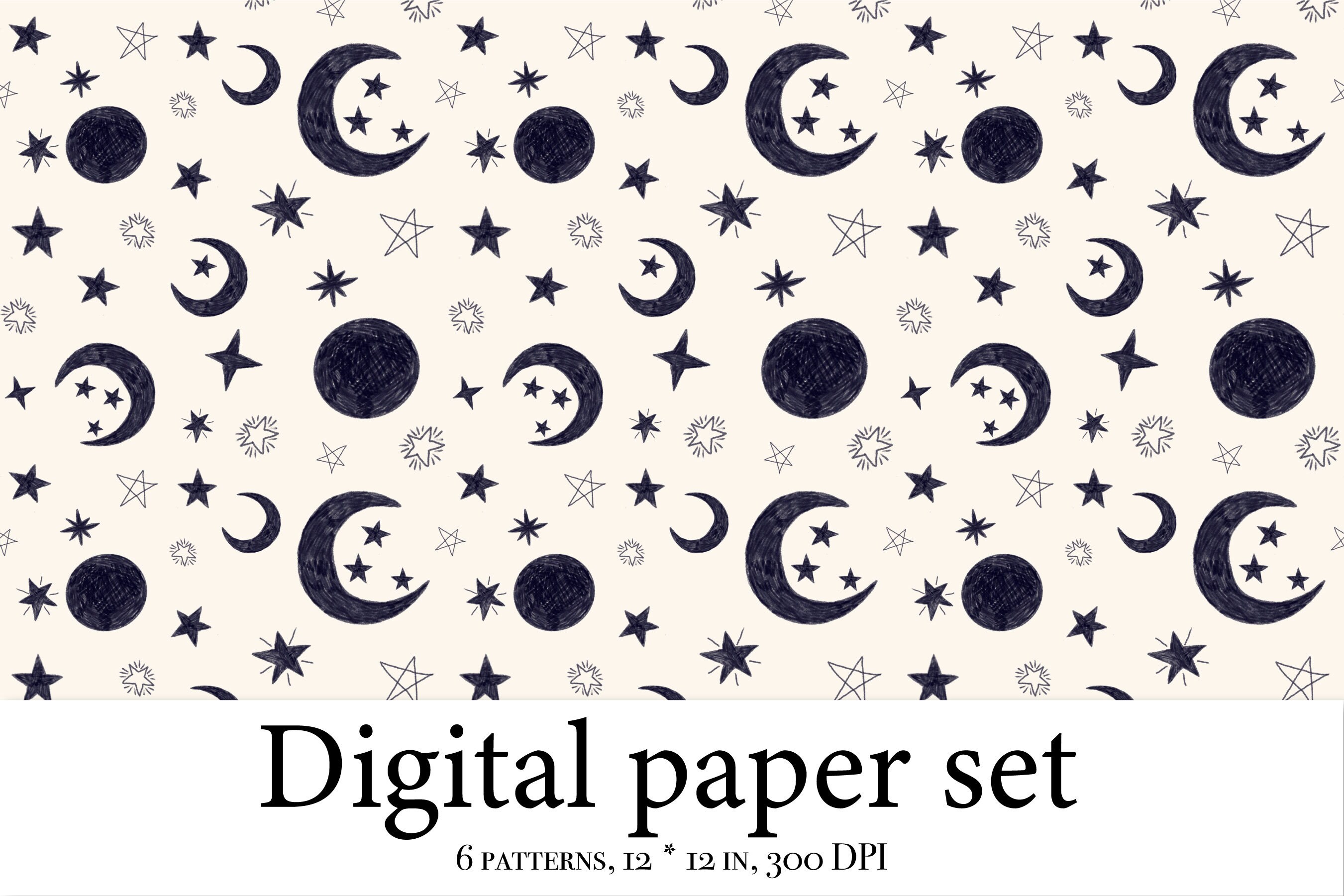 Space Digital Papers Scrapbook Papers celestial Galaxy Zodiac Star ...