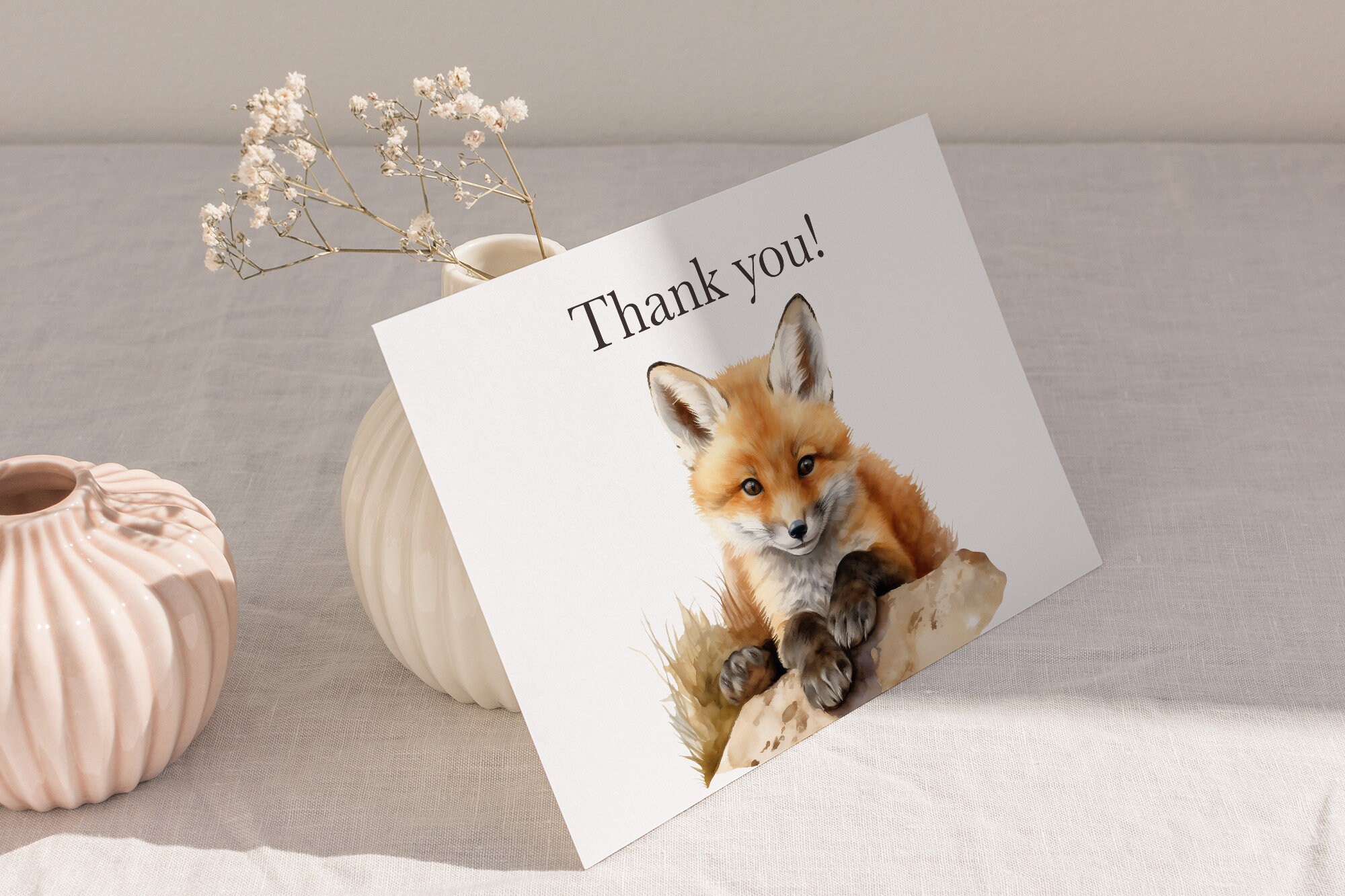 Whimsical Woodland Animals Clipart Set Watercolor Forest Animals PNG ...