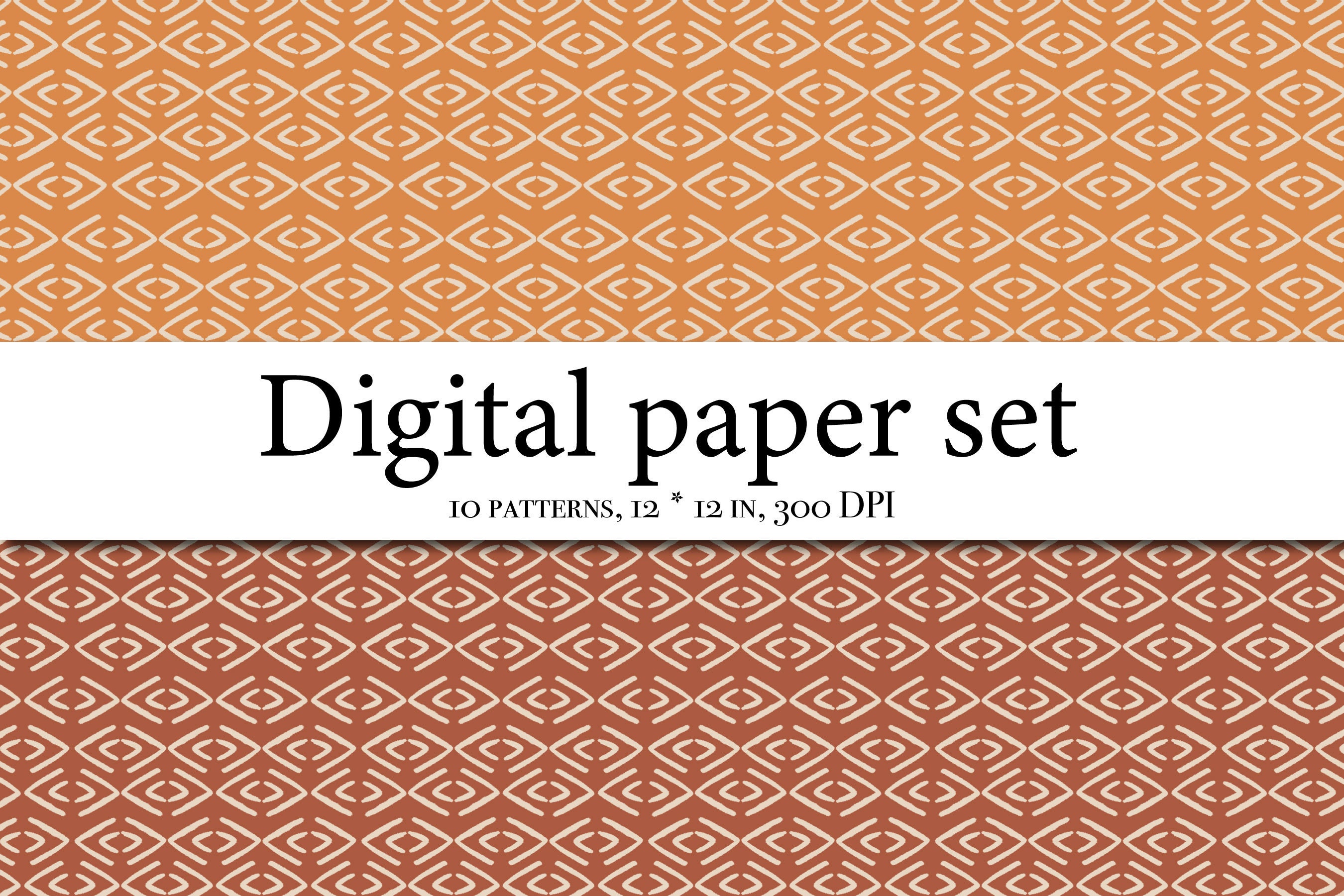 Seamless Boho Digital Paper, Boho Print, Boho Decor Print, Boho Digital ...