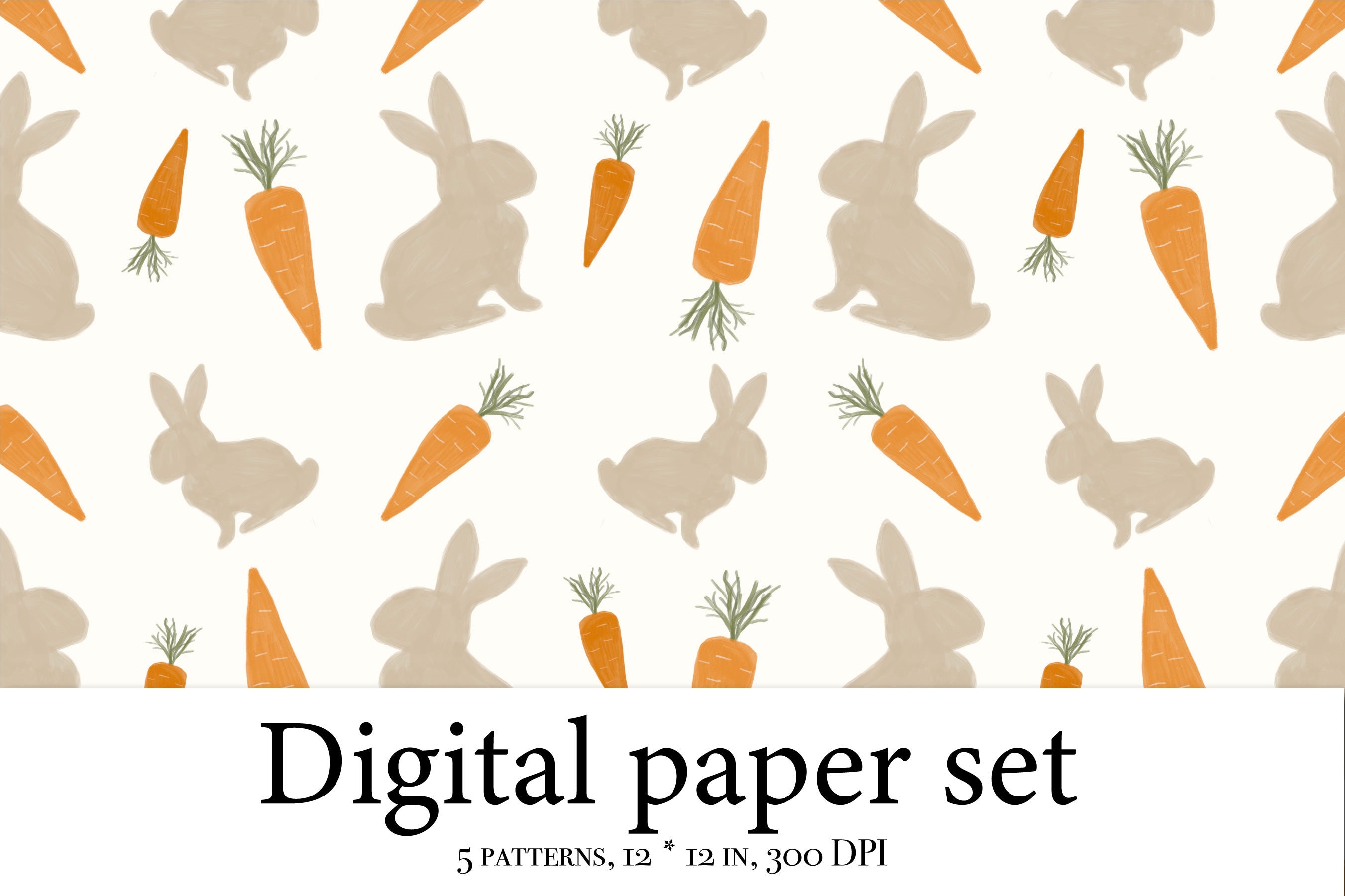 Easter Seamless Pattern - Watercolor Paper Easter - Digital Paper ...