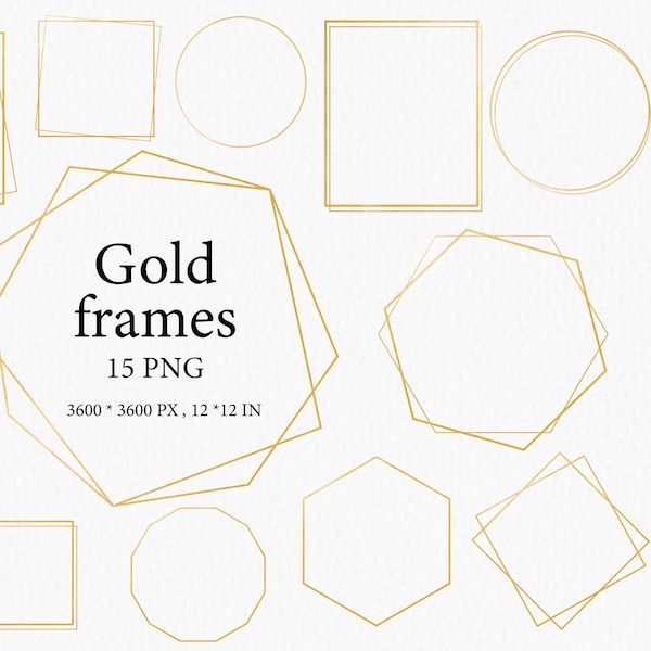 Gold Photo Frames - Etsy