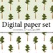 Watercolor Forest Digital Paper Set - Forest Landscape Paper - Seamless ...