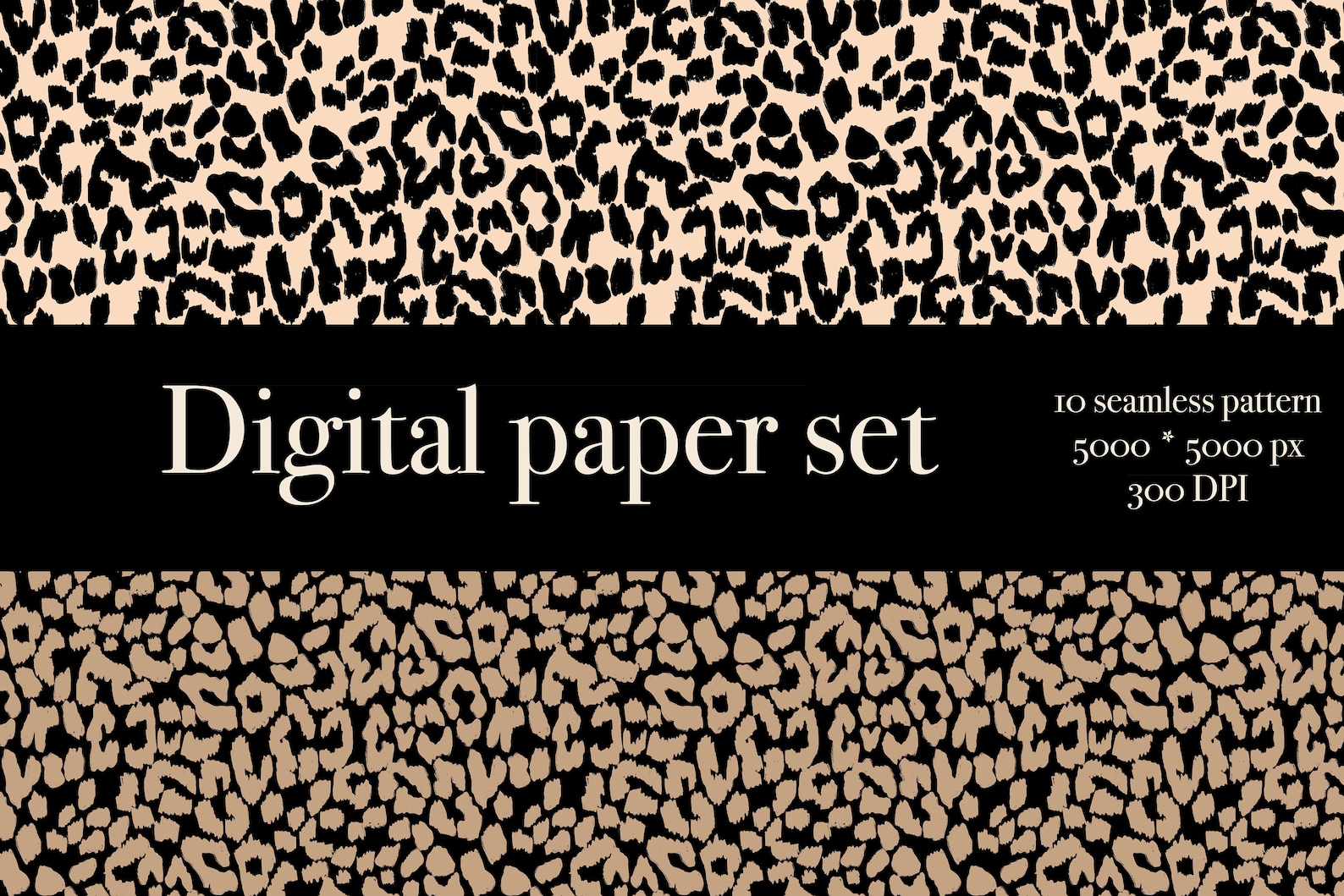 Leopard Digital Paper, Seamless Pattern With Leopard, Digital Paper ...
