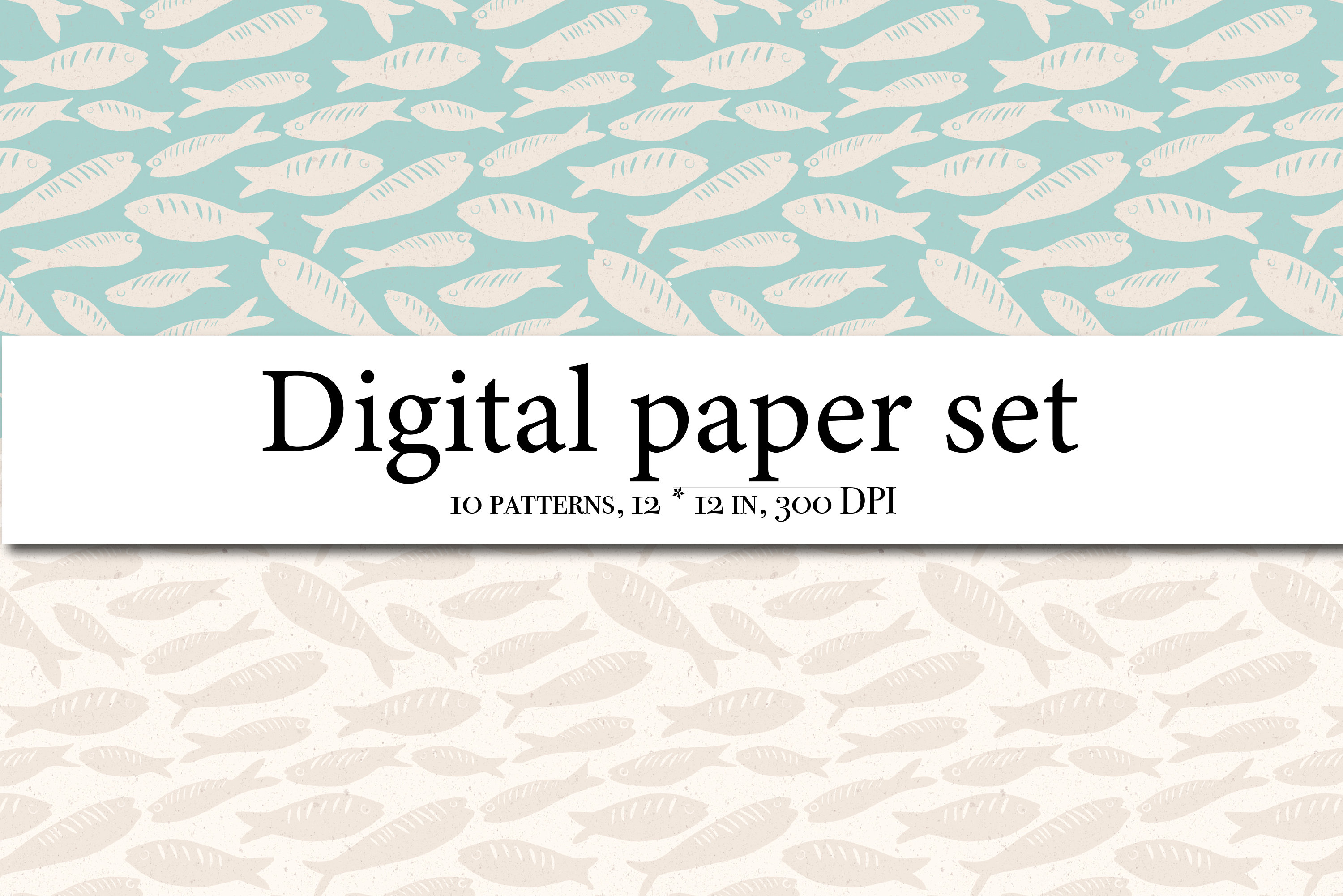 Sea Digital Paper-underwater Ocean Crab Digital Paper Lighthouse ...