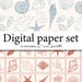 Sea Digital Paper-underwater Ocean - Coastal Digital Paper Set ...