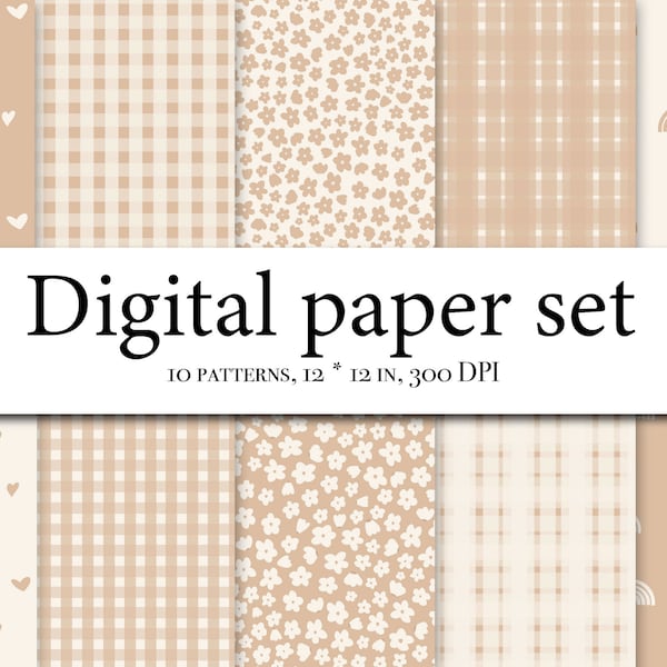Digital Paper Set - Etsy