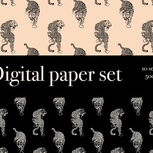 Leopard Digital Paper, Seamless Pattern With Leopard, Digital Paper ...