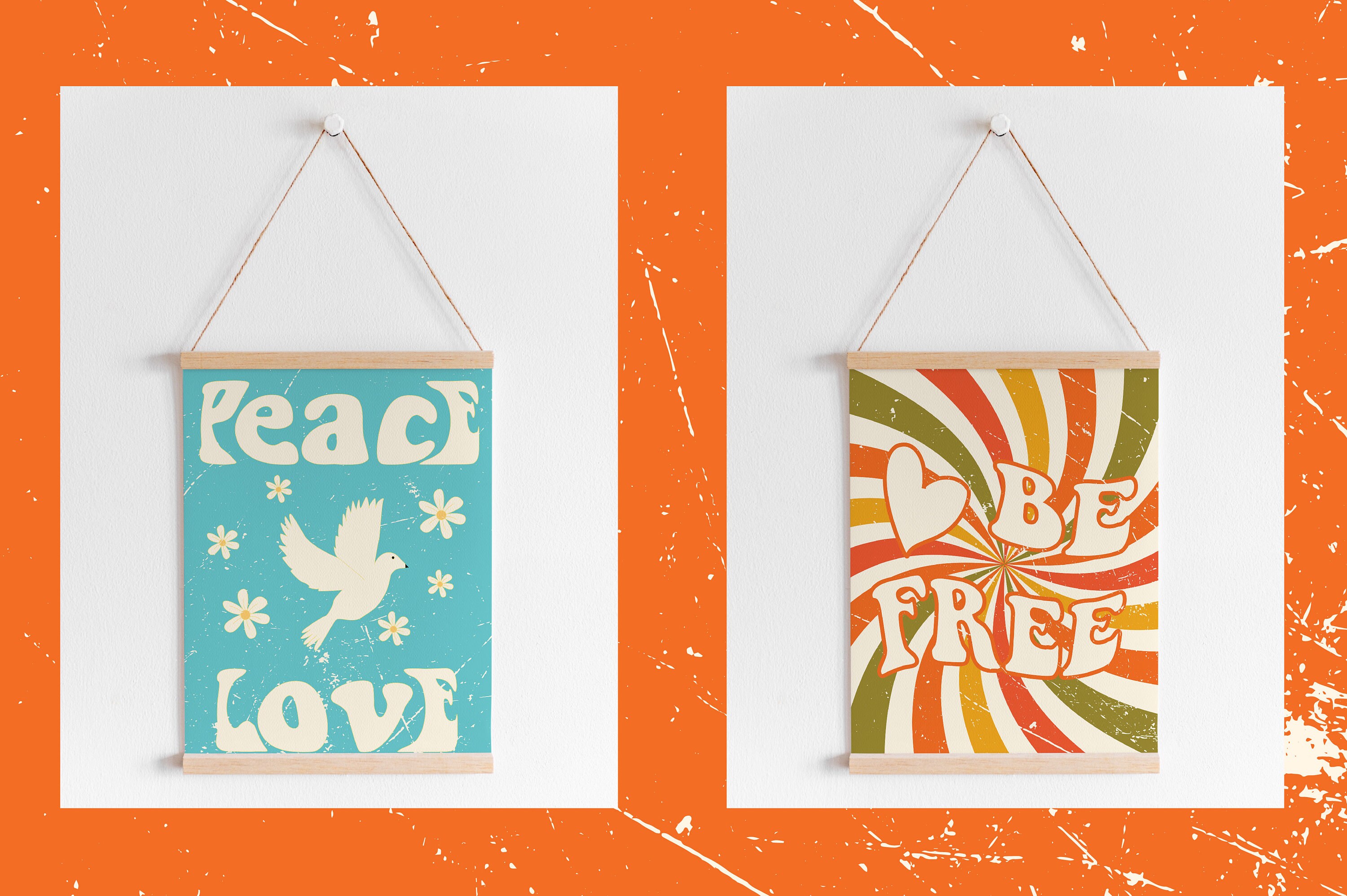 Vintage Vibe: Retro Classroom Poster Set of 10, Printable Digital ...