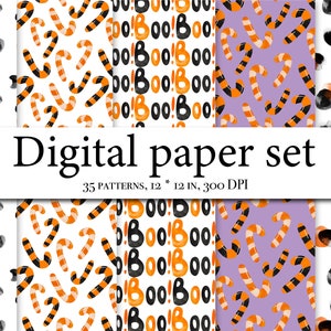 Halloween Seamless Paper - Digital Scrapbooking Halloween - Scrapbook ...