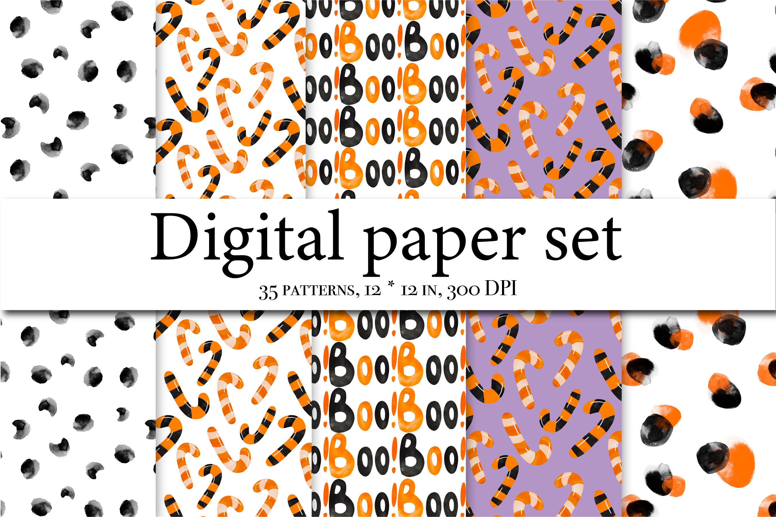 Halloween Seamless Paper Digital Scrapbooking Halloween - Etsy