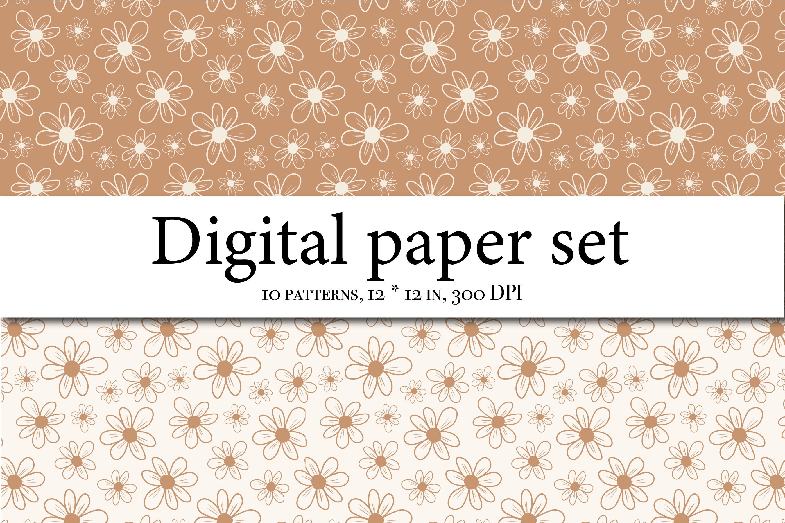 10 Boho Seamless Digital Papers Boho Scrapbook Paper Boho - Etsy