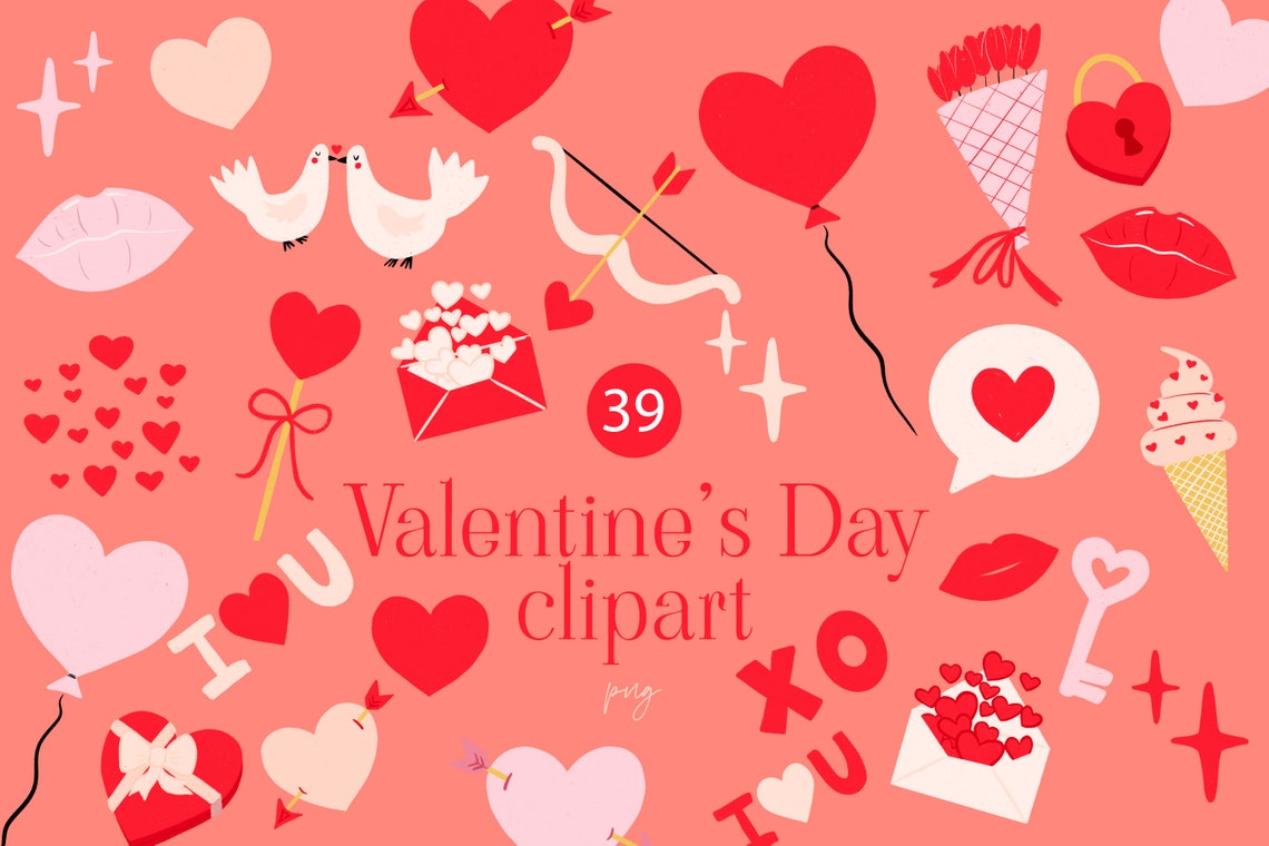Valentine's Day Clipart Heart Clip Art Valentine PNG Cupid Clipart Love ...