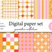 Clip Art: Geometric Patterns-yellow, Aqua, Grey - 18 Digital Papers - Etsy
