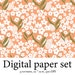 Pattern Clipart With Flowers Digital Paper- Flowers Seamless Pattern ...