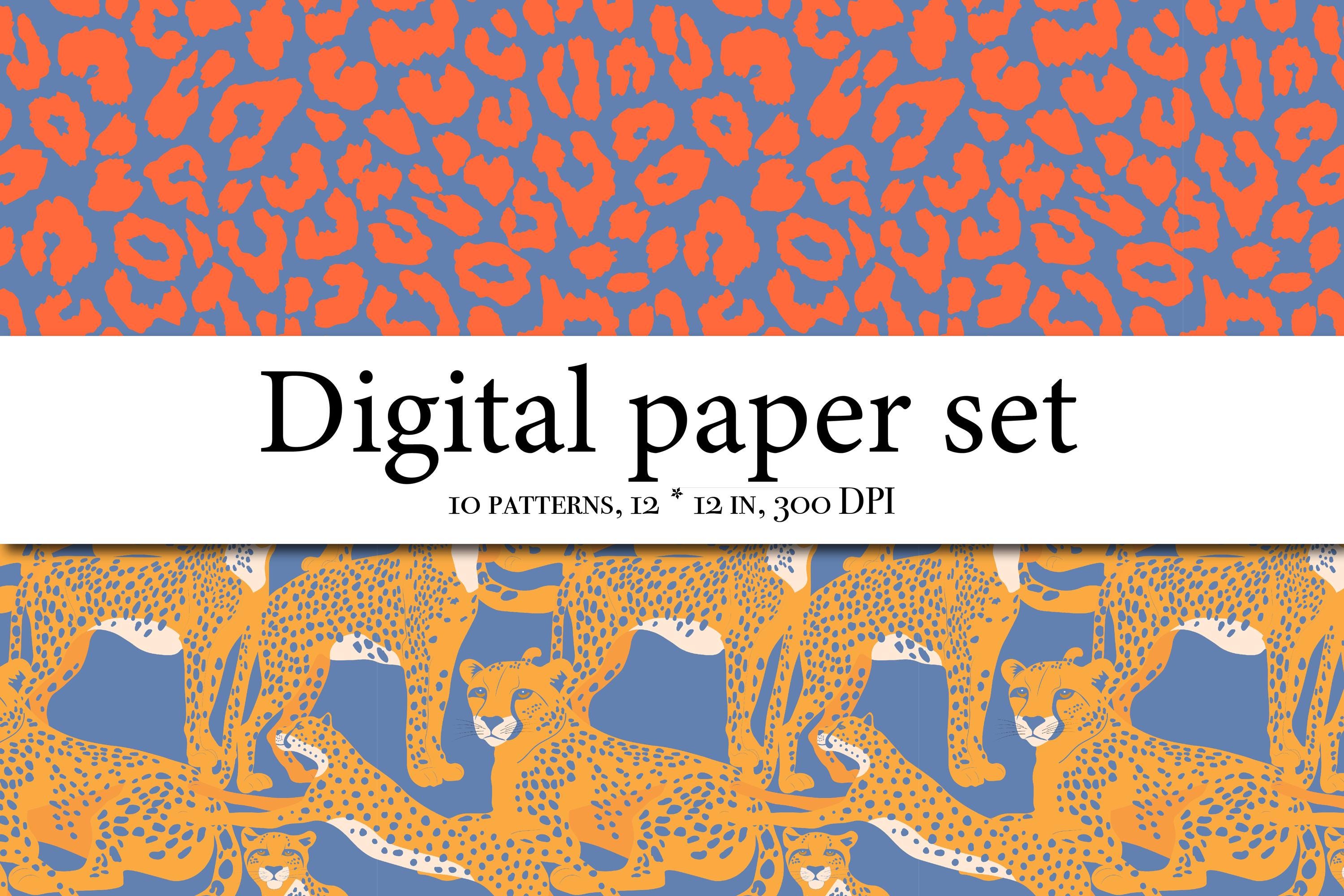 Jungle Digital Paper - Safari Paper - Seamless Patterns - Digital ...